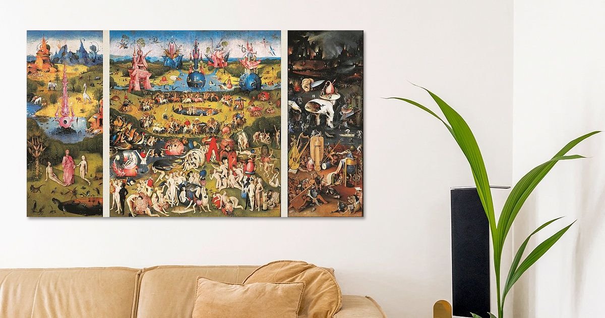 Der Garten der Lüste - Triptychon - Hieronymus Bosch ArtFrame, Leinwand, Poster und mehr | Art ...